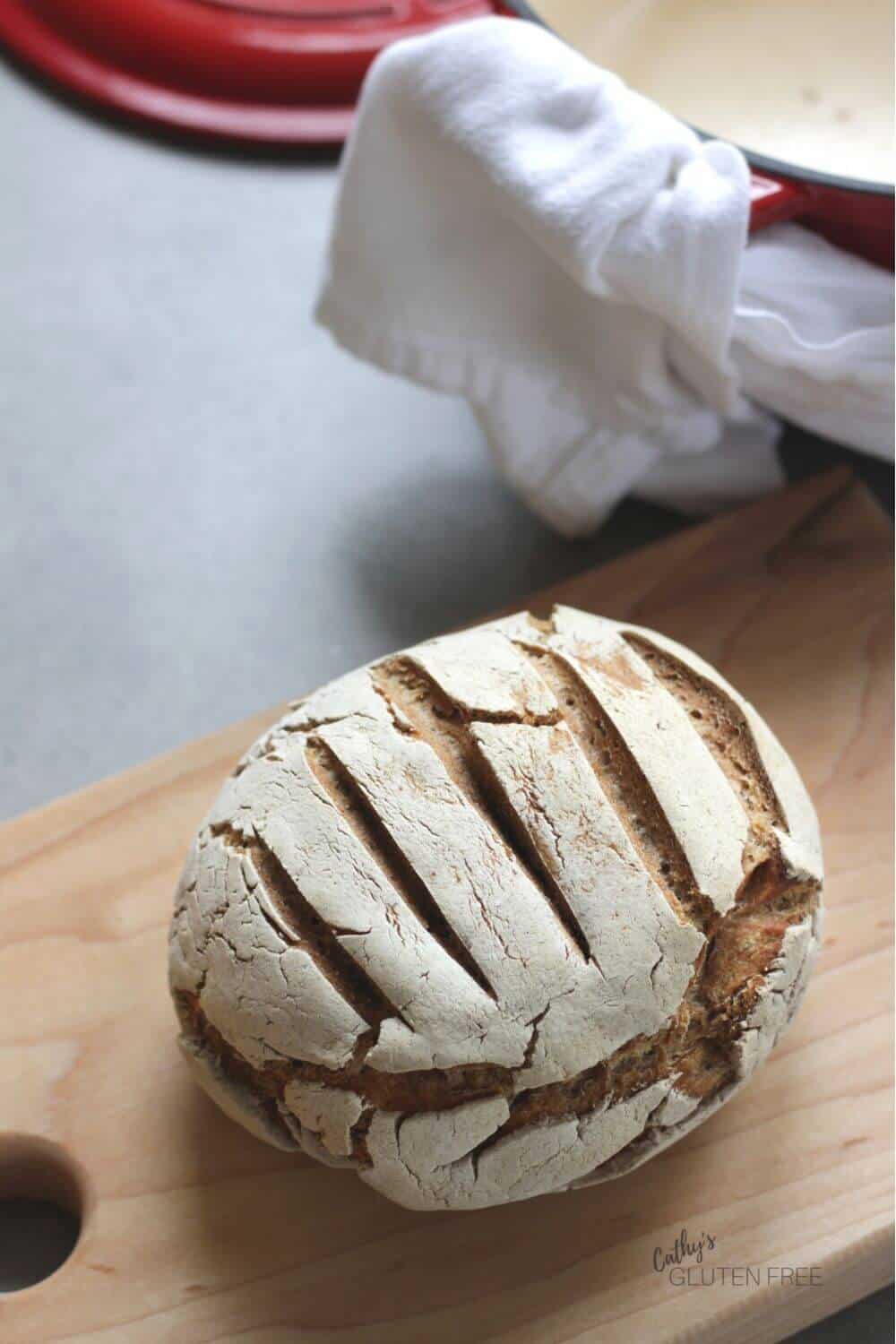 Simple Crusty Artisanal Gluten Free Bread Easy Recipe