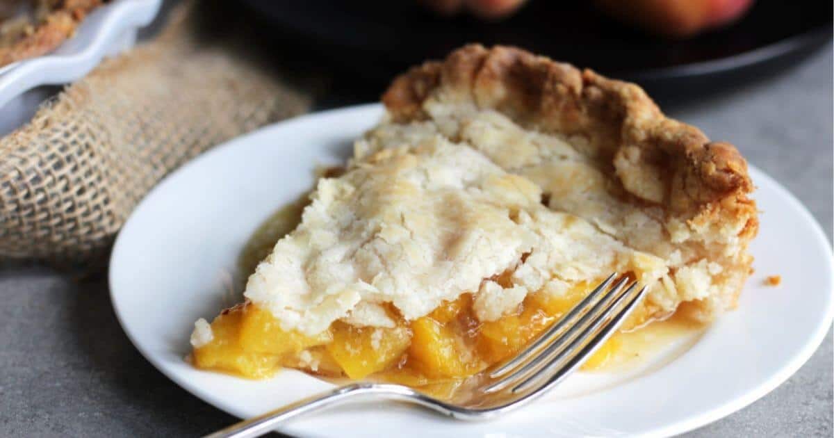 Gluten Free Peach Pie | Cathy's Gluten Free