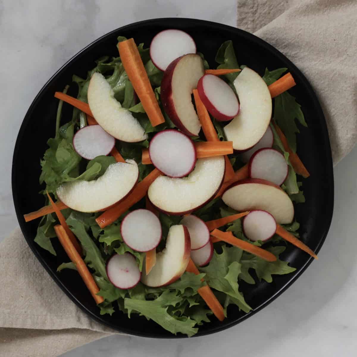 Fresh Grapefruit Salad with Apple on Greens - Cathy's Gluten Free